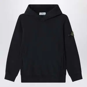Stone Island Cotton Hoodie - Black
