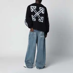 OFF-WHITE™ Motion Arrow Skate Cotton Sweatshirt