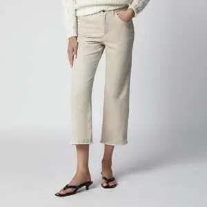 Isabel Marant Étoile Cru Corduroy Capri Trousers - White