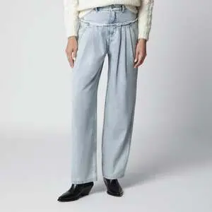 Isabel Marant Étoile Iniza Pleated Wide-leg Jeans