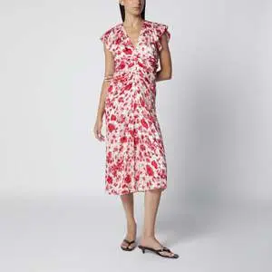 Isabel Marant Étoile Lyndsay Dress In Printed Silk Dévoré Georgette - Multicolor