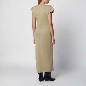 Isabel Marant Étoile Light Bronze Nadela Draped Jersey Dress - Metal