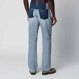 MAISON MARGIELA Patchwork Jeans In Indigo Denim