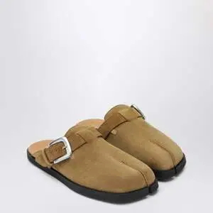 MAISON MARGIELA Tabi Daily Suede Mules - Beige