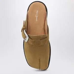 MAISON MARGIELA Tabi Daily Suede Mules - Beige