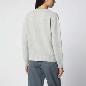 MAISON MARGIELA Sweater With Calligraphic Print - Grey