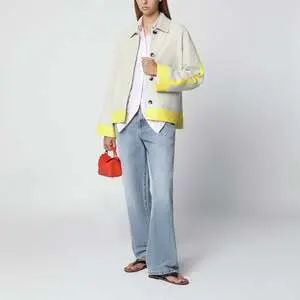 Loewe Light Suede Jacket With Contrasting Inserts