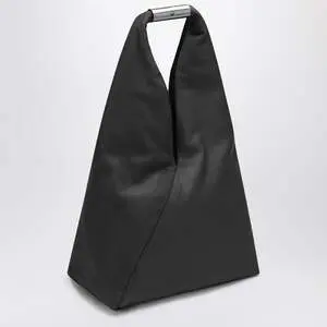 MAISON MARGIELA Large Japanese Bag With Jewel Handle In Leather - Black