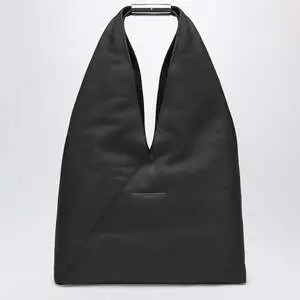 MAISON MARGIELA Large Japanese Bag With Jewel Handle In Leather - Black