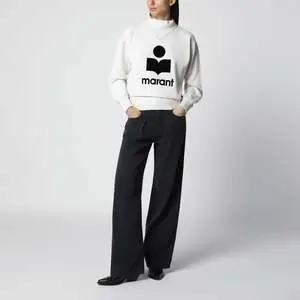 Isabel Marant Étoile Moby Logo Sweatshirt - White