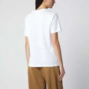 Isabel Marant Étoile Zewel Logo Linen T-shirt - White