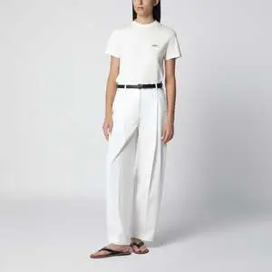 Jacquemus Light Fitted T-shirt With Grosgrain Logo