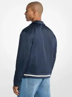 Michael Kors Kors Matte Satin Varsity Jacket