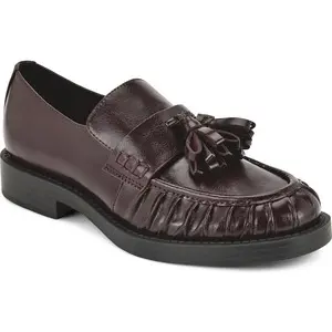 Nine West Gersen Tassel Loafer Dark Red
