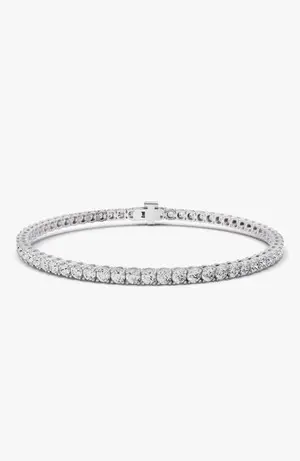 SEREIA OFFICIAL 14k Gold 1 Carat Lab-grown Diamond Tennis Bracelet - White Gold