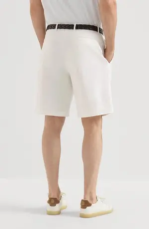 Brunello Cucinelli Twisted Cotton Gabardine Bermuda Shorts
