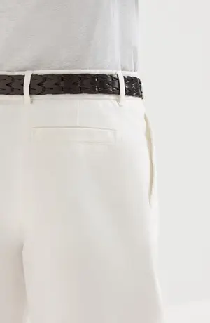 Brunello Cucinelli Twisted Cotton Gabardine Bermuda Shorts