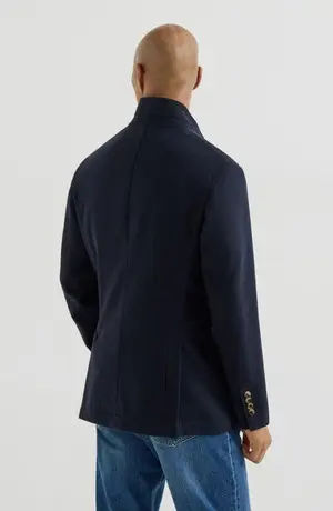 Brunello Cucinelli Lightweight Water-resistant Cashmere Blazer - Navy Blue