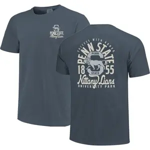 IMAGE ONE Penn State Nittany Lions Comfort Colors Mascot Overlay T-shirt - Navy