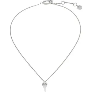 ALLSAINTS Quartz Spike Pendant Necklace - White Quartz