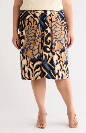NIC+ZOE Deco Blooms Knit Skirt