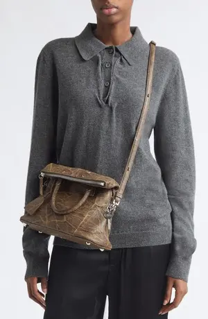 MAISON MARGIELA 5ac Soft Mini Leather Crossbody Bag - Brown