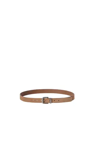 Brunello Cucinelli Reversed Leather Belt - Hazelnut
