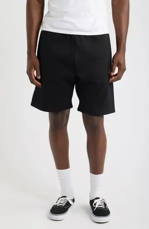 Carhartt Work In Progress Chase Sweat Shorts - Black/gold
