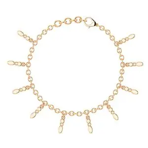 LINDA FIORE Amalei 18k Gold Vermeil Bracelet With Cream Enamel - White