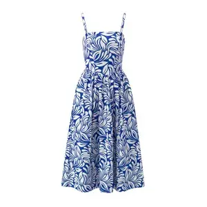 Yumi Kim Printed Midi Dress - Blue