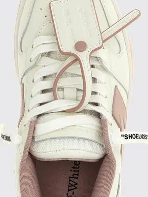 Off-White Leather Sneakers - Pink
