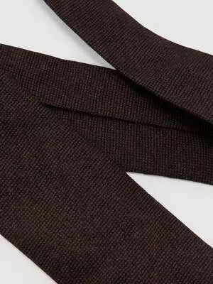 REISS Romolo Tie - Chocolate Brown