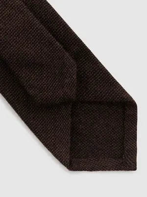REISS Romolo Tie - Chocolate Brown