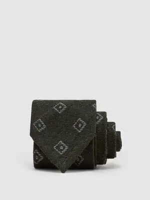 REISS Fazio Tie - Forest Green