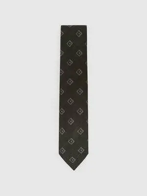 REISS Fazio Tie - Forest Green