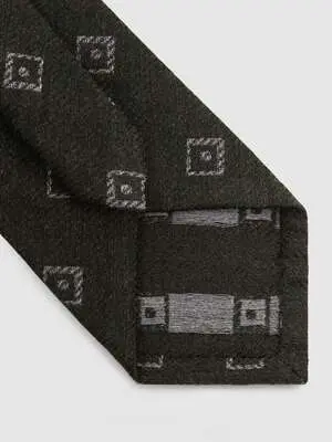 REISS Fazio Tie - Forest Green