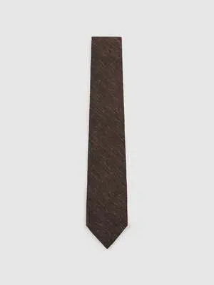 REISS Ermo Tie - Chocolate Brown