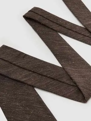 REISS Ermo Tie - Chocolate Brown