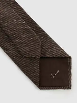 REISS Ermo Tie - Chocolate Brown