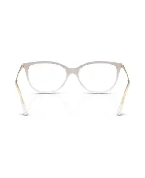 VOGUE EYEWEAR Oval Full Rim Eyeglasses - Transparent Gradient Brown
