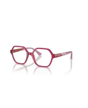VOGUE EYEWEAR Irregular Frame Eyeglasses - Transparent Cherry