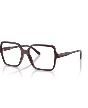 VOGUE EYEWEAR Oversized Square Eyeglasses - Full Bordeaux