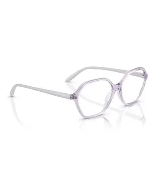 VOGUE EYEWEAR Irregular Shape Full Rim Eyeglasses - Transparent Violet