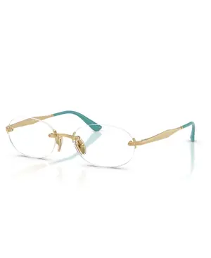 VOGUE EYEWEAR Oval Rimless Eyeglasses - Gold