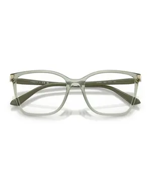 VOGUE EYEWEAR Full Rim Square Frame Eyeglasses - Transparent Green