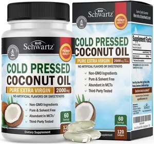 BIOSCHWARTZ Coconut Oil Capsules 2000mg - No Color