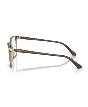 VOGUE EYEWEAR Square Frame Eyeglasses - Transparent Brown