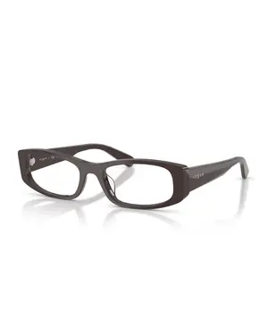 VOGUE EYEWEAR Pillow Acetate Full Rim Eyeglasses - Moka