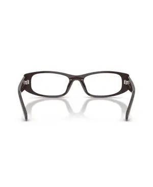 VOGUE EYEWEAR Pillow Acetate Full Rim Eyeglasses - Moka