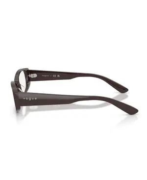 VOGUE EYEWEAR Pillow Acetate Full Rim Eyeglasses - Moka